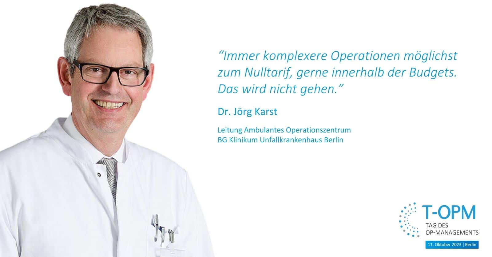 Noch 5 Tage bis zum Tag des OP-Managements 2023